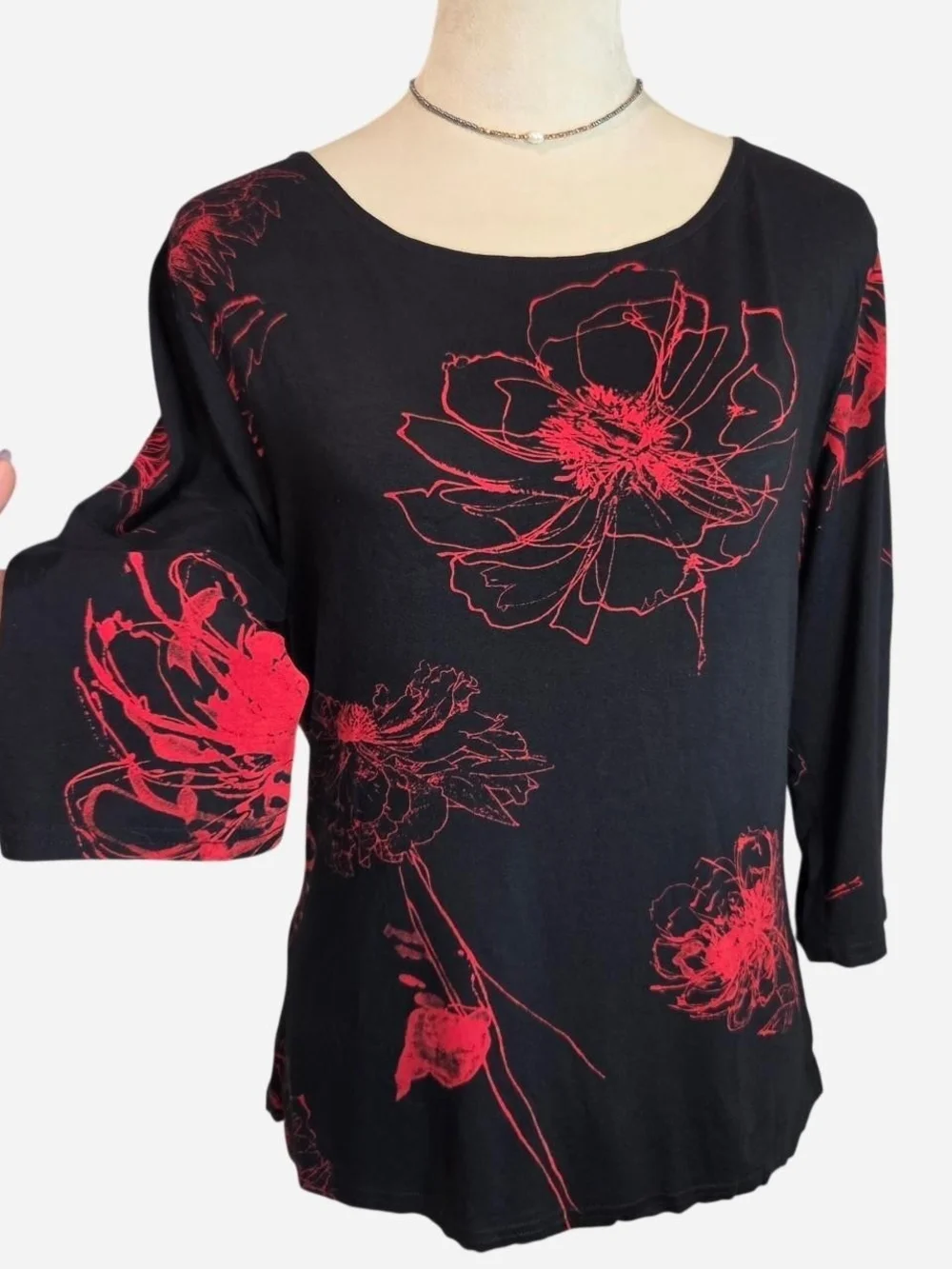 Affinités | Tops | Euro Affinites Red Floral Whimsycore Y2k Top 34 ...